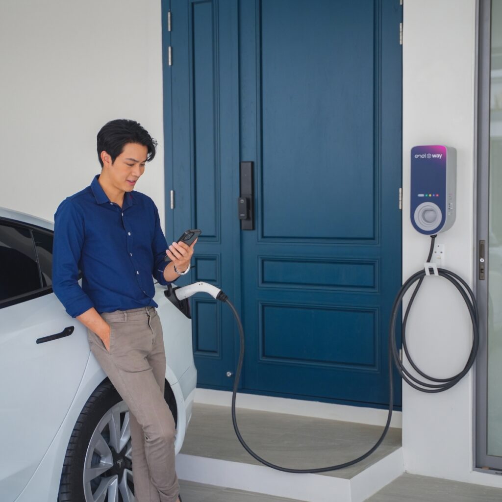 เครื่องชาร์จรถยนต์ไฟฟ้า Smart EV Charger Enel X – WAYBOX ฿39,000 baht
